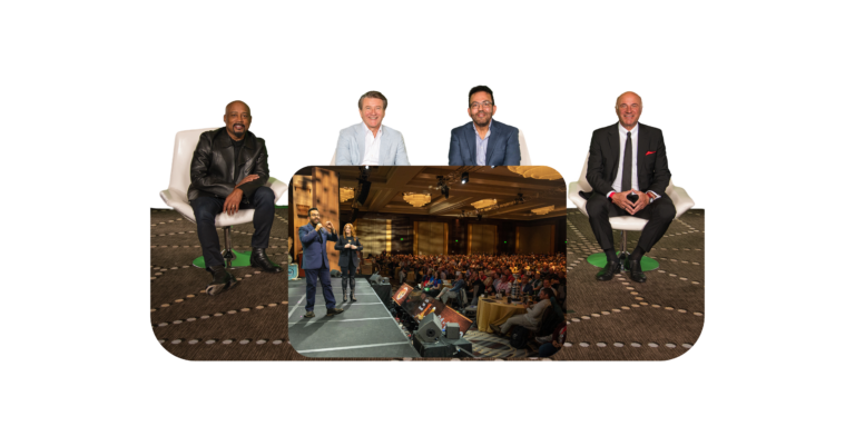 Direct iT President and CEO David Javaheri presenting on the same stage ...